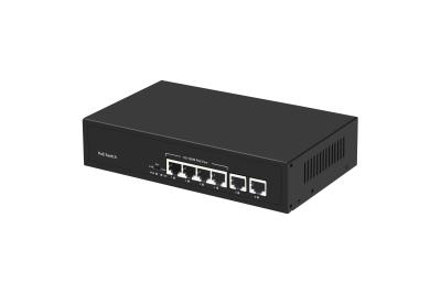 China Uplink Power POE Ethernet Switch Hub 4 Port High Performance for sale