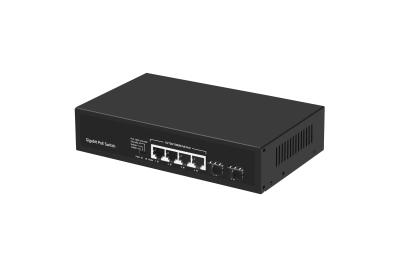 China Customized Industrial Poe Switch 2 SFP 6 Port Gigabit Switch for sale