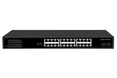 China Full Fiber Gigabit Poe Switch 10gbe 26 Port High Performance Network for sale