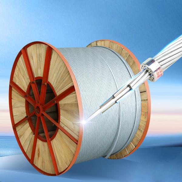 Quality OPGW Optical Fiber Cable SM 24 Core Power System High Voltage ground wire for sale