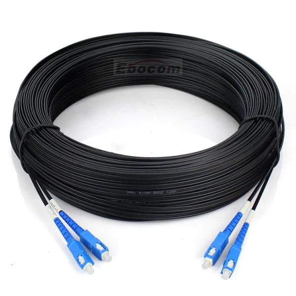 Quality SC/UPC-SC/UPC Ftth Pre-connection drop cable Simplex Outdoor G657A1 50m 100m for sale