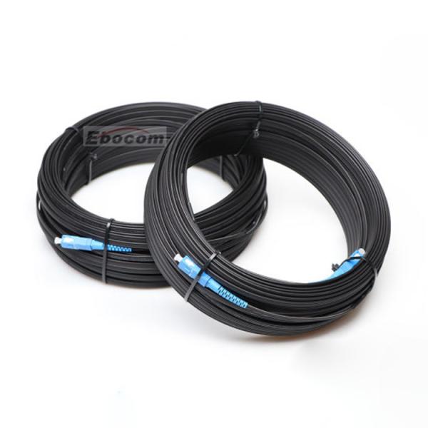 Quality SC/UPC-SC/UPC Ftth Pre-connection drop cable Simplex Outdoor G657A1 50m 100m for sale