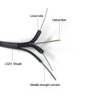 China Black Ebocom Self Support Fiber Drop Cable / FTTH Drop Cable with Messenger Wire for sale