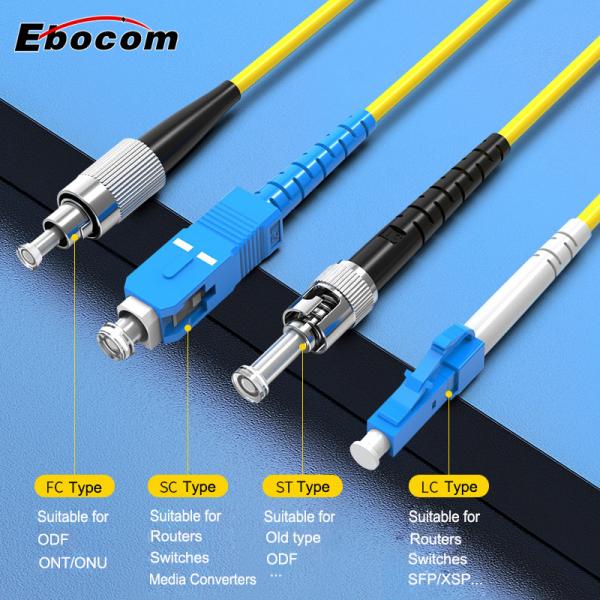 Quality SC FC LC ST UPC APC fiber Patch Cord SM Single Mode G652D G657A1 G657A2 2.0mm 3 for sale