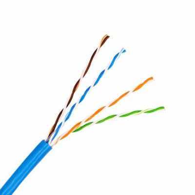 China CAT5E CAT6 Network Cable UTP 24AWG Copper Conductor for Ethernet ports data transmission for sale
