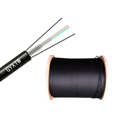 China Outdoor GYXTW 12 Core Fiber Optic Cable with Light Armored Design and PE Jacket for sale