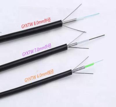 China Outdoor GYXTW 12 Core Fiber Optic Cable with Light Armored Design and PE Jacket for sale