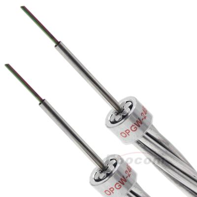 Китай 24 ядра OPGW волоконно-оптический кабель Центральная трубная структура Оптический заземляющий провода для линий электропередачи продается