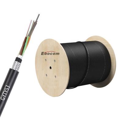 China Direct Duct GYTY53  Fiber Optic Cable  12 24 36 48 core Stranded laying wiring system for sale