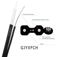China Outdoor 2 Core FTTH Drop Cable and Self-Supporting Bow-Type Optical Fiber for sale