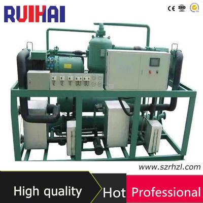 China -75 degree Ultra Low Temperature Screw Type Cascade Refigeration Chiller for sale