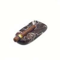 China Rosso Levanto Rectangular Marble Ashtray Customized Elegant With Premium Material for sale