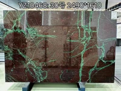 China Brazil Red Marble Top Slab Waterproof Versatile With Customized Thickness for sale