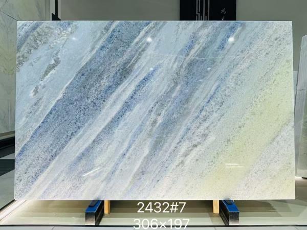 Quality Brazilian Azul Calcite Marble Water Resistant Customized For Interior Decoration for sale