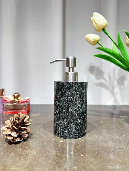 Quality Natural Marble Liquid Soap Dispenser Modern Style Elegant For Bathroom for sale