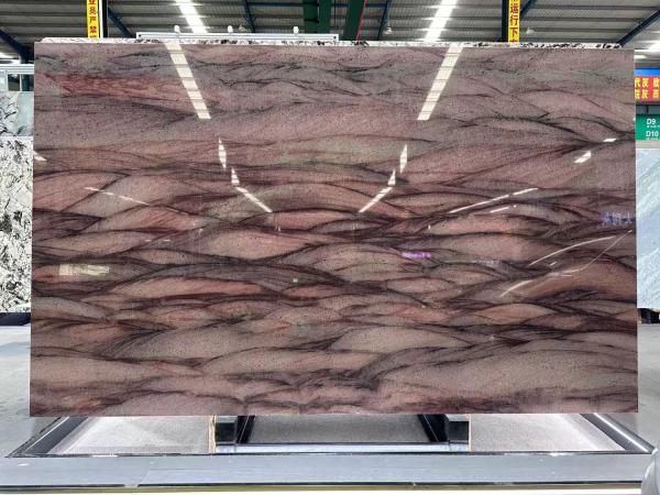 Quality Brazil Red Marble Slab Brazil Red Colinar Marble Polished Surface Finished Impact Resistant for sale