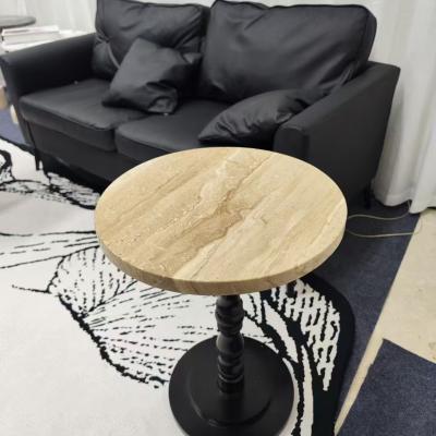 China Handcrafted Durable Marble End Table Set Marble Tea Table With Smooth Surface for sale