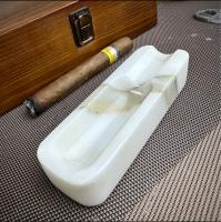 Quality Arabescato Corchia White Marble Ashtray Italian Luxury For Home Decoration for sale