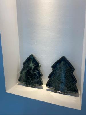 China Modern Luxury Design Natural Pradas Verde Green Marble Tree Art Tray -Premium Marble Artwork for Interior Design for sale