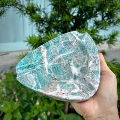China Brazil Natural Stone Luxury Ashtray Green Marble Ashtray For Versatile Use for sale