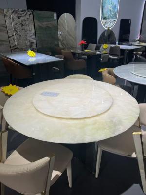 China Natural Custom Marble Dining Table Timeless Luxury Centerpiece With Smooth Surface for sale