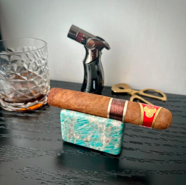 Quality Green Marble Cigar Rest Portable Customized For Office Decoration for sale