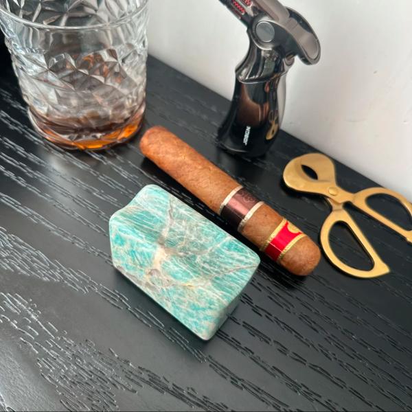 Quality Green Marble Cigar Rest Portable Customized For Office Decoration for sale