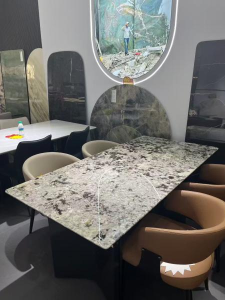 Quality Stain Resistant High Performance Natural Marble Dining Table Marble Stone Dining for sale