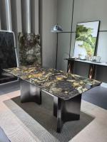 China Stain Resistant High Performance Natural Marble Dining Table Marble Stone Dining Table for sale