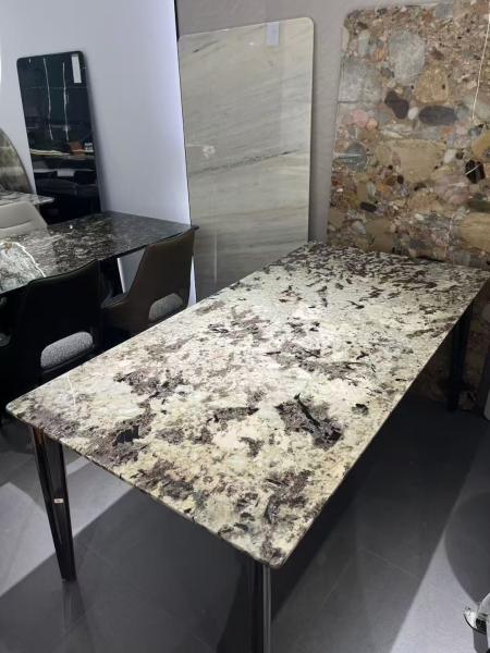 Quality Stain Resistant High Performance Natural Marble Dining Table Marble Stone Dining for sale