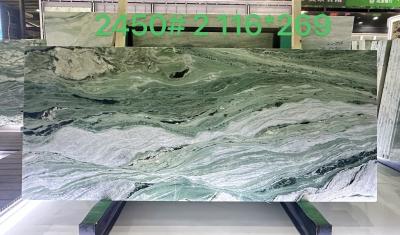 China Brazilian Victoria Green Marble Big Granite Marble Slab Cut To Size Exterior Design for sale