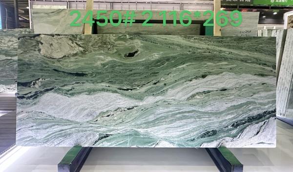 Quality Brazilian Victoria Green Marble Big Granite Marble Slab Cut To Size Exterior Design for sale