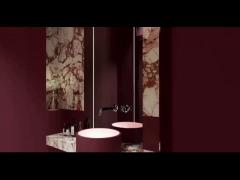 Natural Personalized Italian Bvlgari Pink Marble Slab Pink Marble Flooring