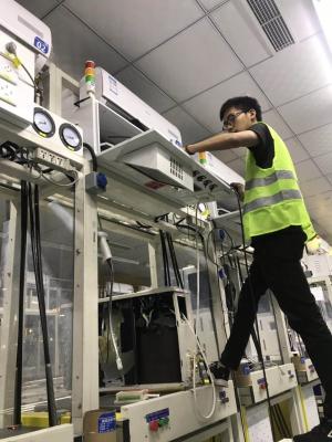 中国 中国工場のためのカスタマイズ可能なエアクーラー組立ライン サービス後に含まれています 販売のため