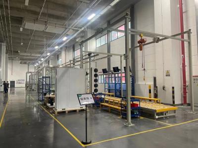 China Galvanized Steel Pipe Energy Storage Air Conditioner Assembly Line High Performance for sale