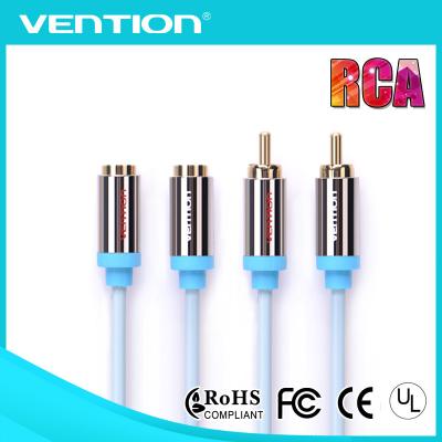 Cina Maschio lungo schermato del cavo di 3ft audio video RCA al maschio femminile alla femmina per l'aiutante dell'automobile in vendita