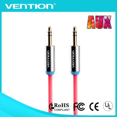 Cina Maschio di rame puro dell'audio cavo stereo di rosso 3.5mm dell'alto grado 1m alla spina maschio per il telefono in vendita