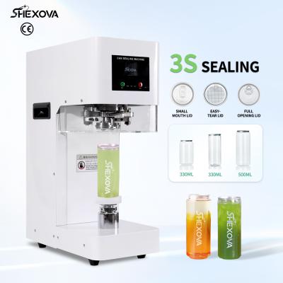 China 25pcs/min Fully Automatic Can Sealing Machine For PET Cans 110V/220V Voltage for sale