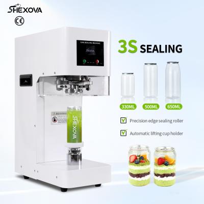 China High Productivity 250ml/330ml/500ml Intelligent Can Sealing Machine For Boba Pop Tin Pop Can for sale