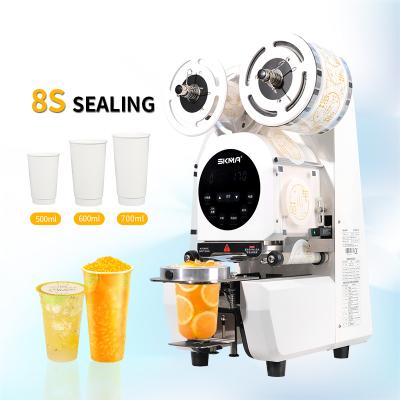 China Heat Shrink Fully Automatic Cups Sealing Machine 25pcs/Min For Paper Plastic Cups for sale