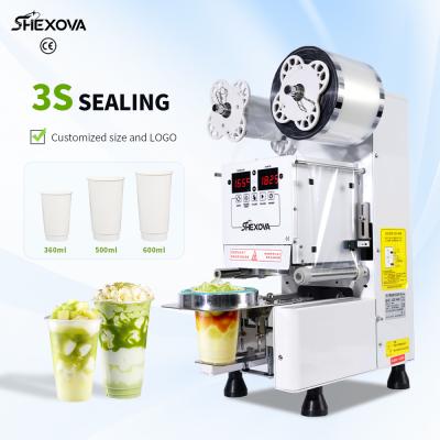China Automatic Stainless Steel Cup Sealer Machine For Jucie Boba Tea Beverage Shop for sale