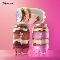 Quality Eco Friendly Transparent 250ml 330ml 500ml Pet Beverage Cans with Aluminum Lid for sale