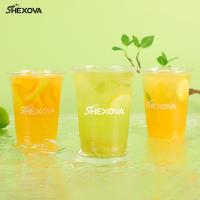 Quality Disposable Transparent PET Coffee Plastic Cup With Direct Drinking Lid for sale