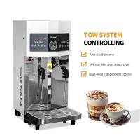 China Automatic Easy To Operate Steam Milk Machine Double Head Heating For Bubble Tea Shop for sale