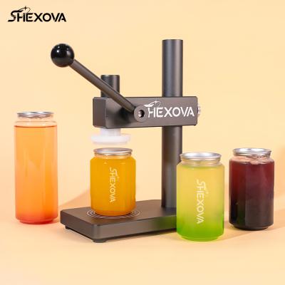 China 250ml 330ml 500ml Portable Easy To Operate Manual Can Sealing Machine For Beverage Juice Drinks for sale