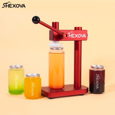 China Portable Bevergae Coffee Pet Bottle Cans Manual Can Sealer With Lids for sale