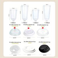 China Disposable Clear Drinking Eco-Friendly Pp Plastic Cup Bubble Tea Beverage Takeaway for sale