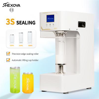 China Portable Non Rotating Cans Sealing Machine Automatic With Adjustable Base for sale