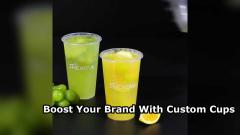 Custom Logo Plastic Cups For Your Cafe Business