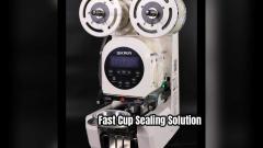 automatic 90/95mm cup sealing machine